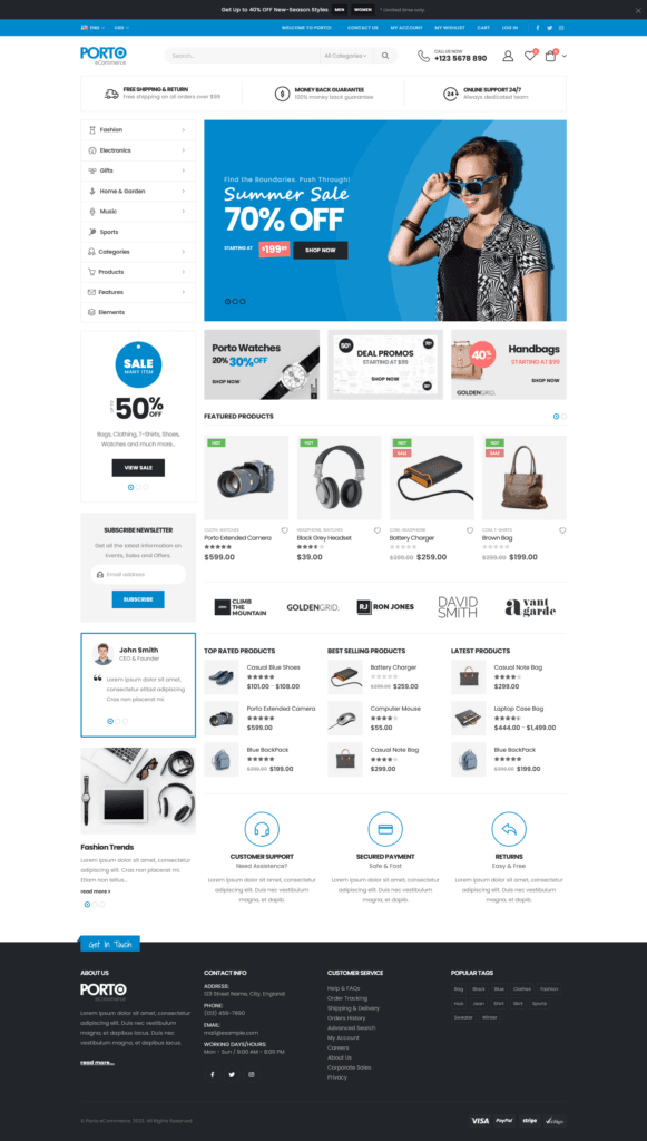 Pre Built Ready Made Website Designs | Trades E-Commerce Business
